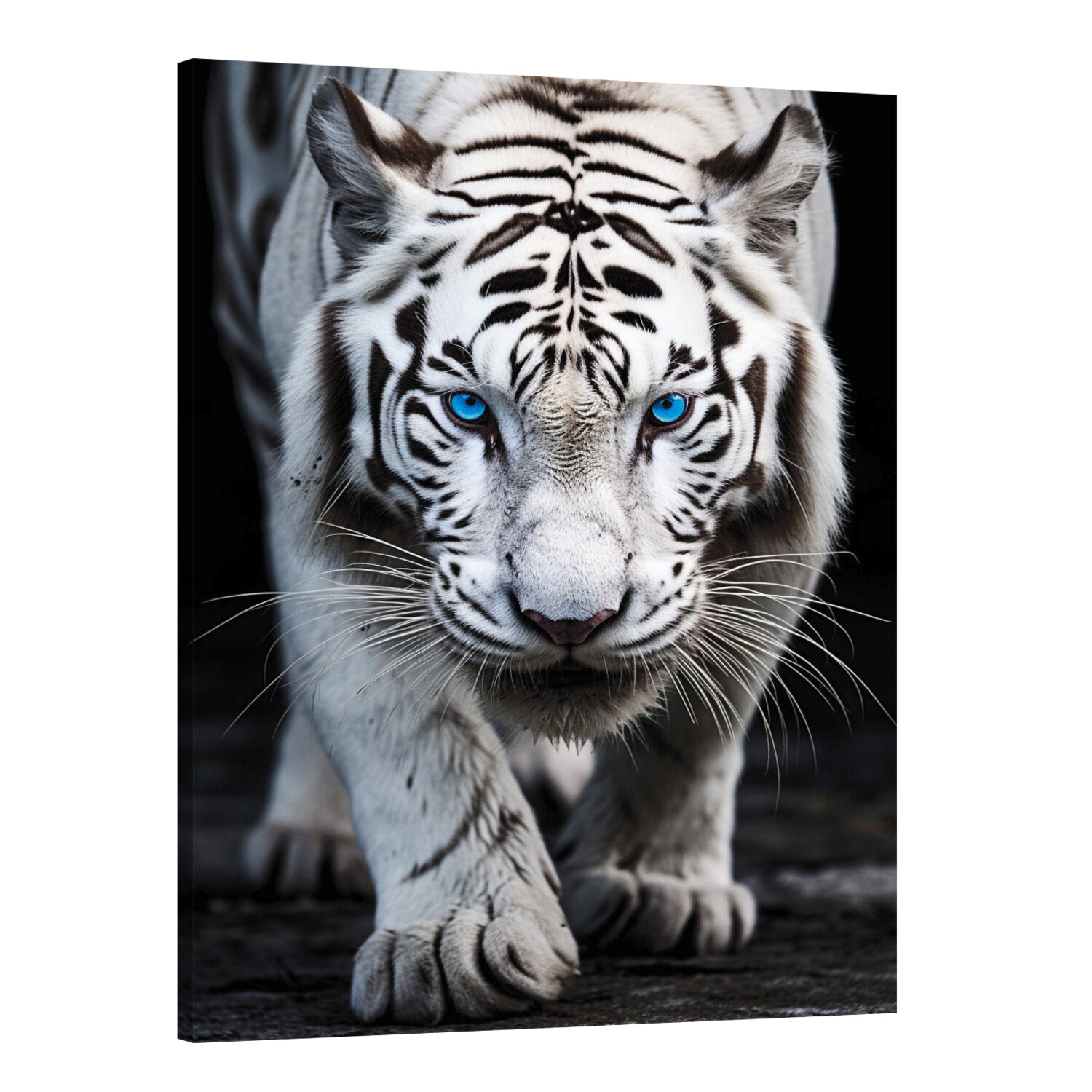 Интерьерная картина 50х70 "Белый тигр"