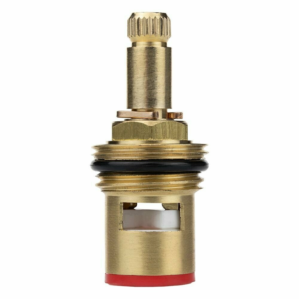 Кран букса керамическая для смесителя, 1/2", 8 мм х 24 шл, угол поворота 90, с доп. резьбой