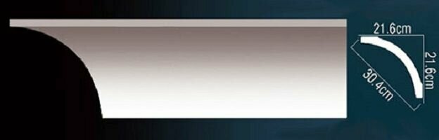 Карниз из полиуретана Perfect AB 155 (216*216*2400мм)