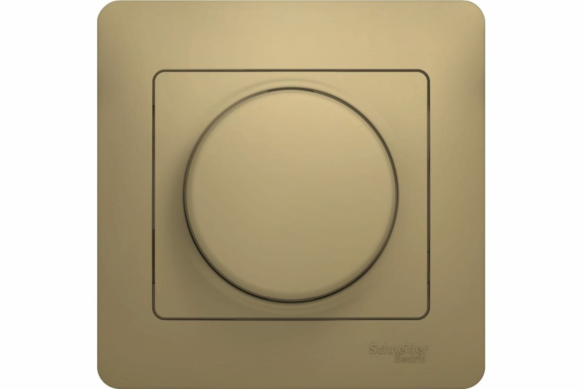 Светорегулятор (диммер) LED, RC, 630Вт/ВА, в сборе SE Glossa, титан GSL000437