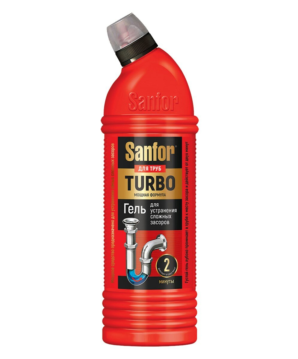 Средство Sanfor для очистки труб, 750г, (2 шт)