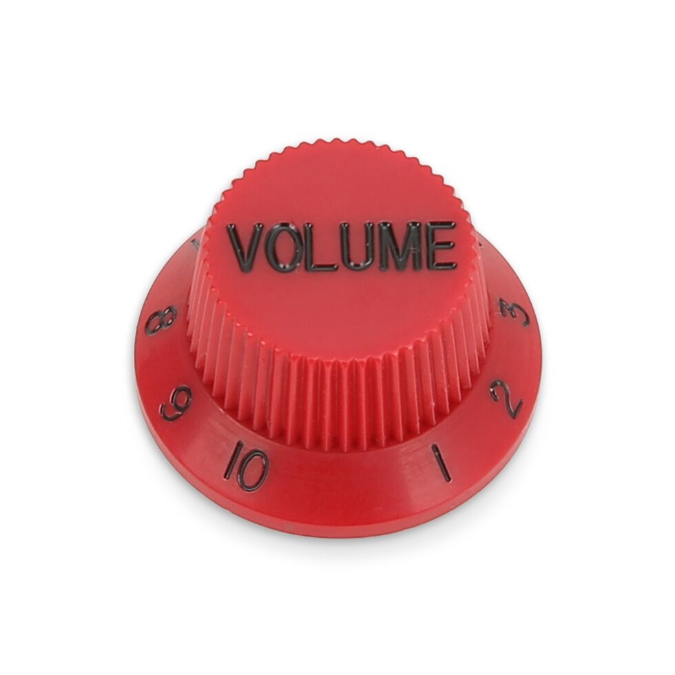 Ручка потенциометра Partsland PSV-V-RED, Fender style, метрическая, громкость, красная