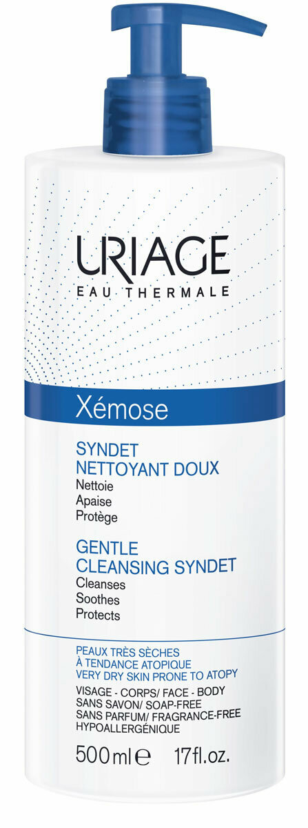 Uriage Мягкий очищающий пенящийся гель Синдет Xemose, 500 мл