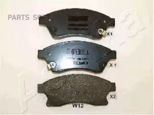 Колодки тормозные передние к-кт Ashika арт. 50-0W-W12