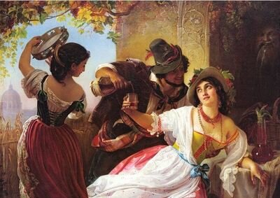 Пазлы 2000 деталей. Орлов П. Ф. "Октябрьский праздник в Риме" (коллекция Третьяковской галереи) 209240,