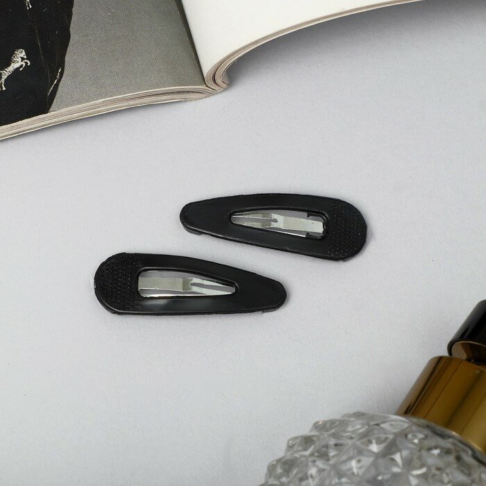 Невидимка для волос "Классика" (набор10 шт) 4 см, чёрный 1819486