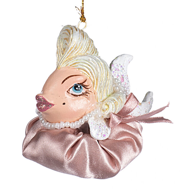 Елочная игрушка Рыбка Кэрол - Гламурное Море 9 см, Goodwill (Гудвилл), B90210-2