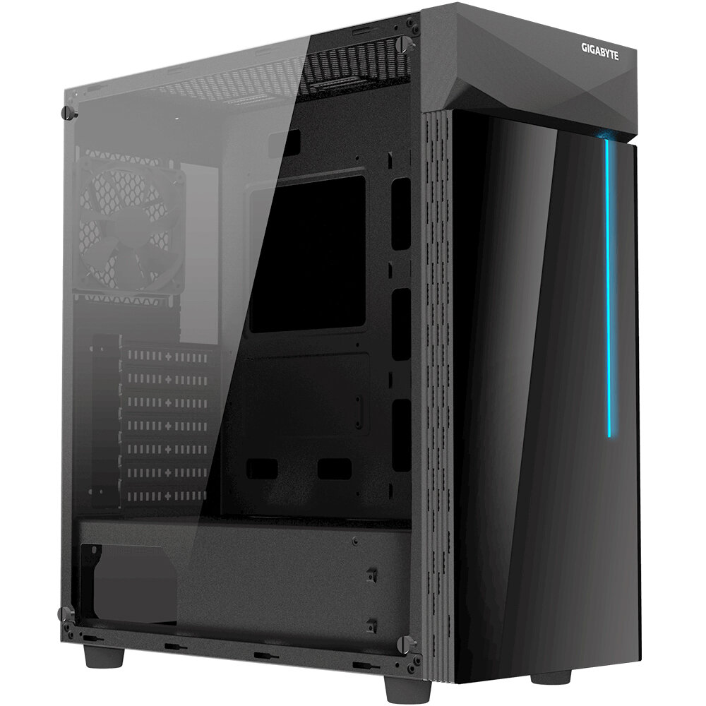 Корпус для ПК Gigabyte C200 Glass уц-1 MidTower, ATX, USB3.0 x2, Audio I/O, Black, TG (551247)