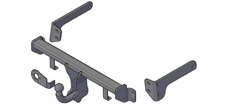 Фаркоп Chevrolet Captiva 2006-2013, условно-съемный,(без электрики) Трейлер.9431