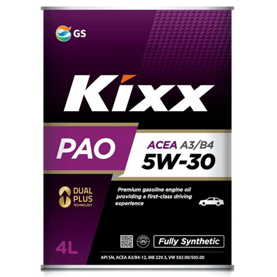 Kixx pao 5w-30 api sn/cf, acea a3/b4 - 4 л. синт.