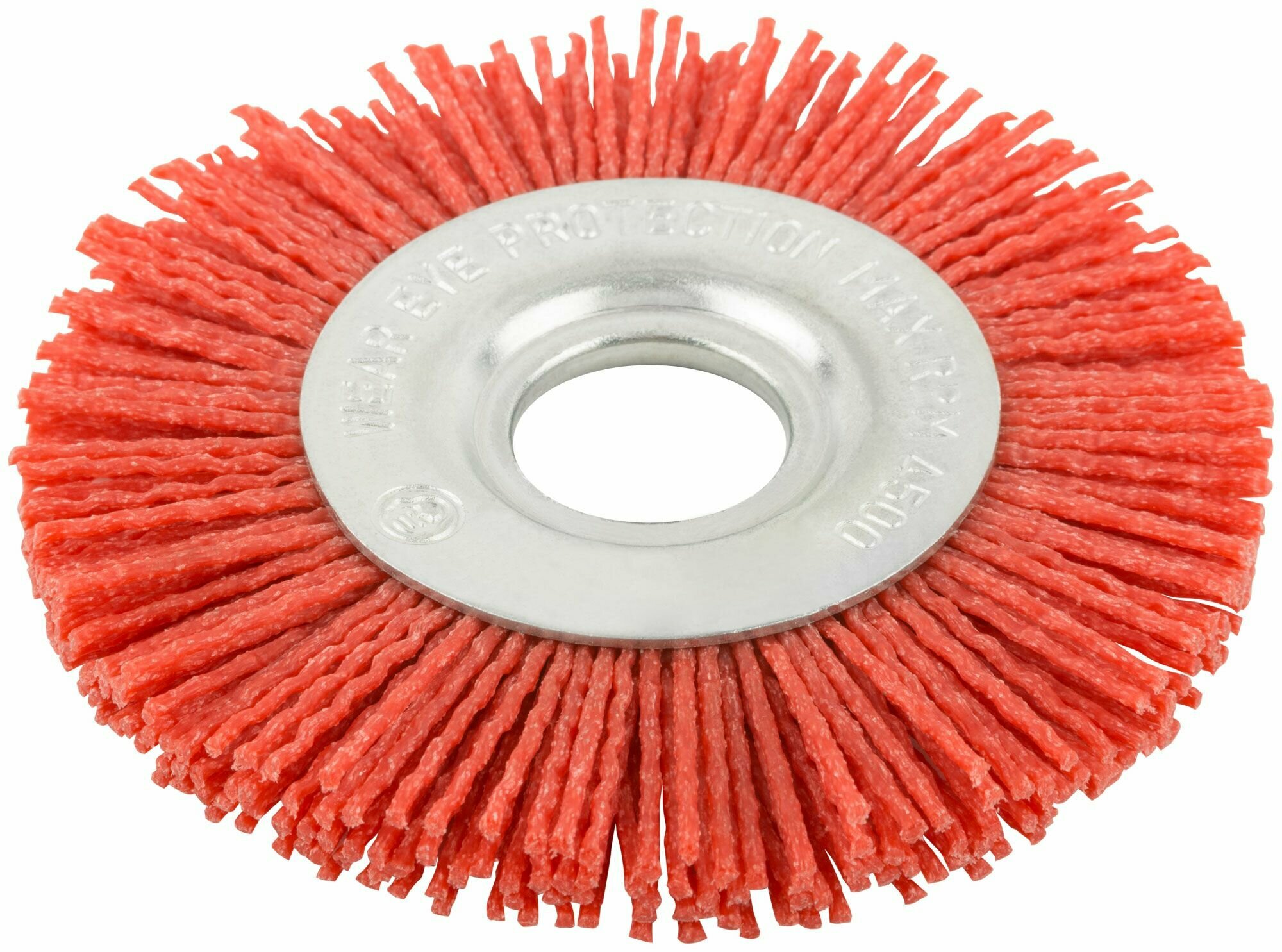 Корщетка для браширования колесо нейлоновая, посадочный диаметр 22,2 мм, Профи 100 мм