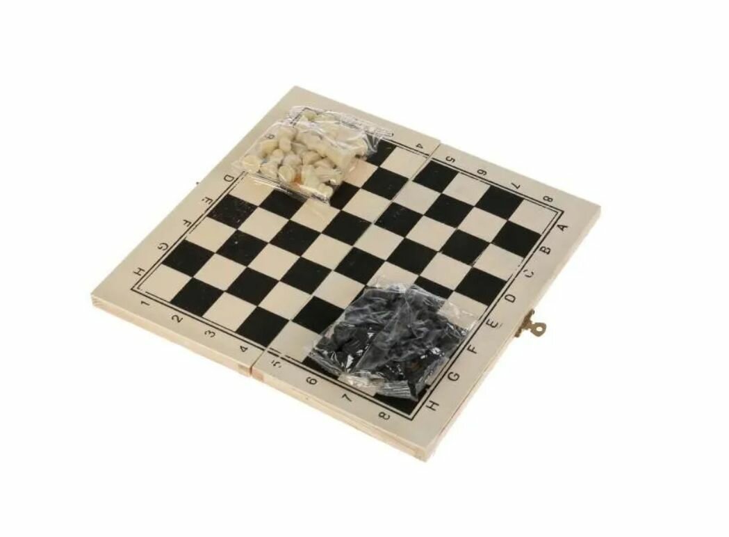 Настольная игра шахматы деревянные 24x12 см