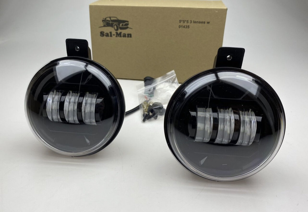 LED Светодиодные противотуманные фары (ПТФ) Sal-man, для Chevrolet Cruze, Однорежимные, 3 линзы, 50w, с четкой светотеневой границей