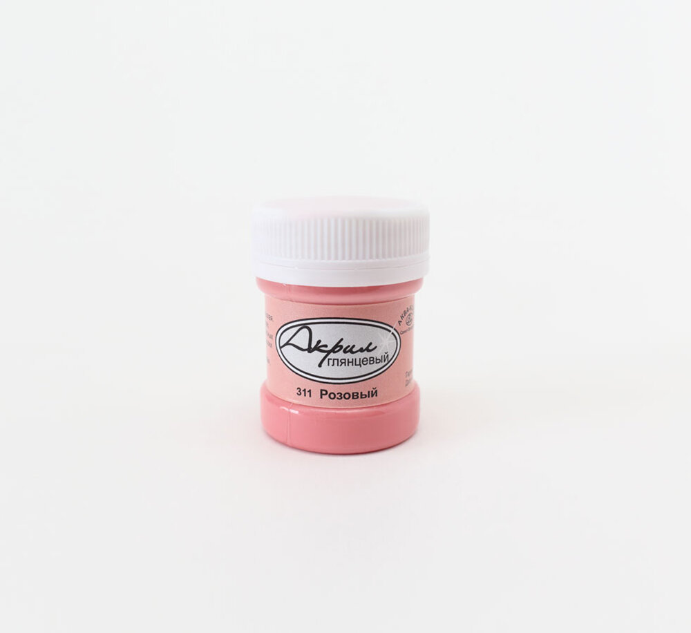 Краска акриловая "Аква-колор" глянцевая 30 мл К49311 Розовый
