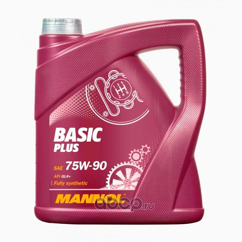 Масло трансмиссионное mannol basic plus gl4 75w90 4 л 1322