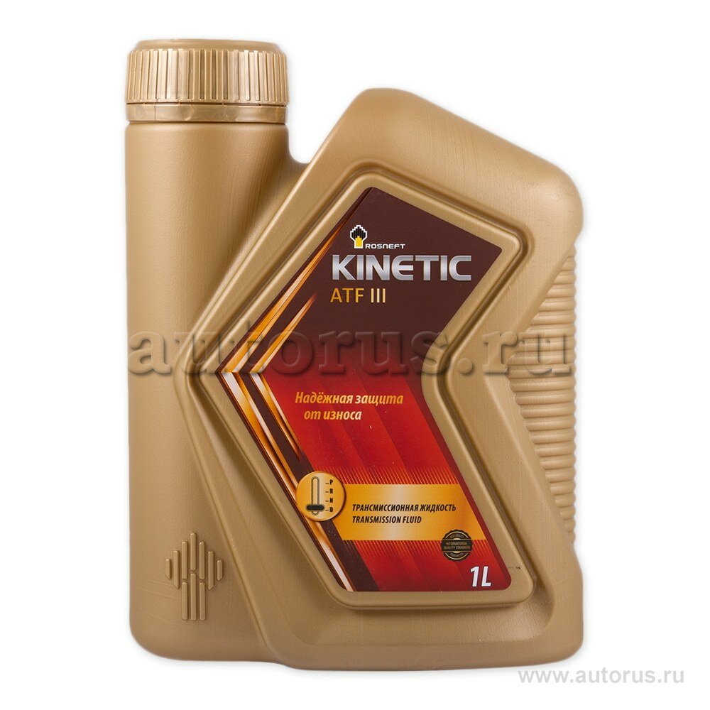 Масло трансмиссионное rosneft kinetic atf iii 1 л 40817532