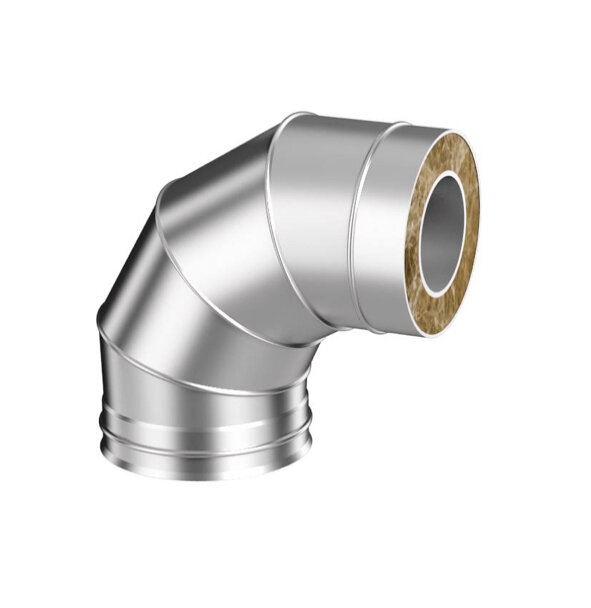 Колено сэндвича 90 х 200 х 115; Оц 0.50 + AISI 430 0.80 (конденсат)