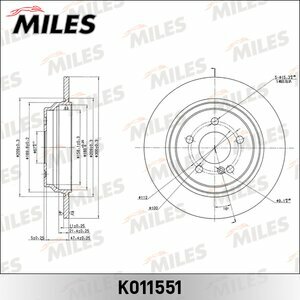 Диск тормозной MERCEDES W220 2.8-3.5 98-05 задний D 300мм.
