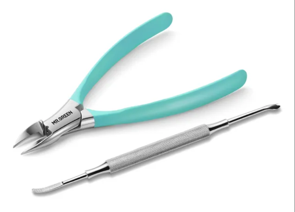 Набор инструмента для маникюра MR.GREEN 1036plus, кусачки зеленый, инструмент для кутикулы. Маникюр, педикюр.
