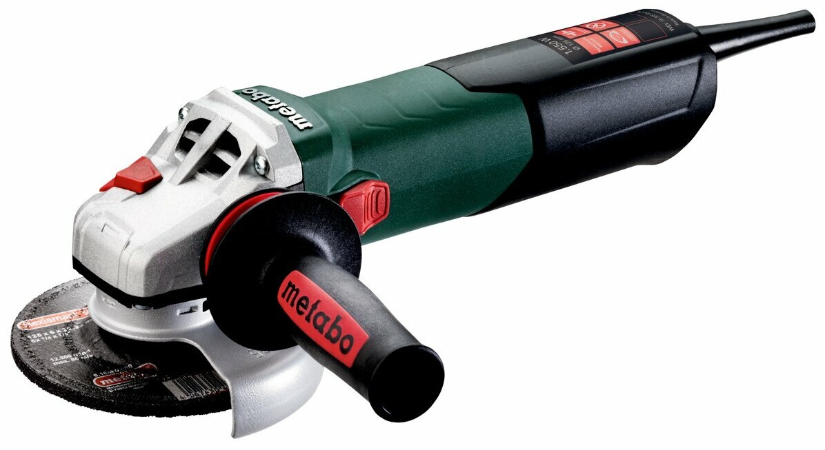 Шлифмашина METABO WEV 15-125 Quick УШМ 1550вт,3.5Нм,2.8-11/мин 600468000