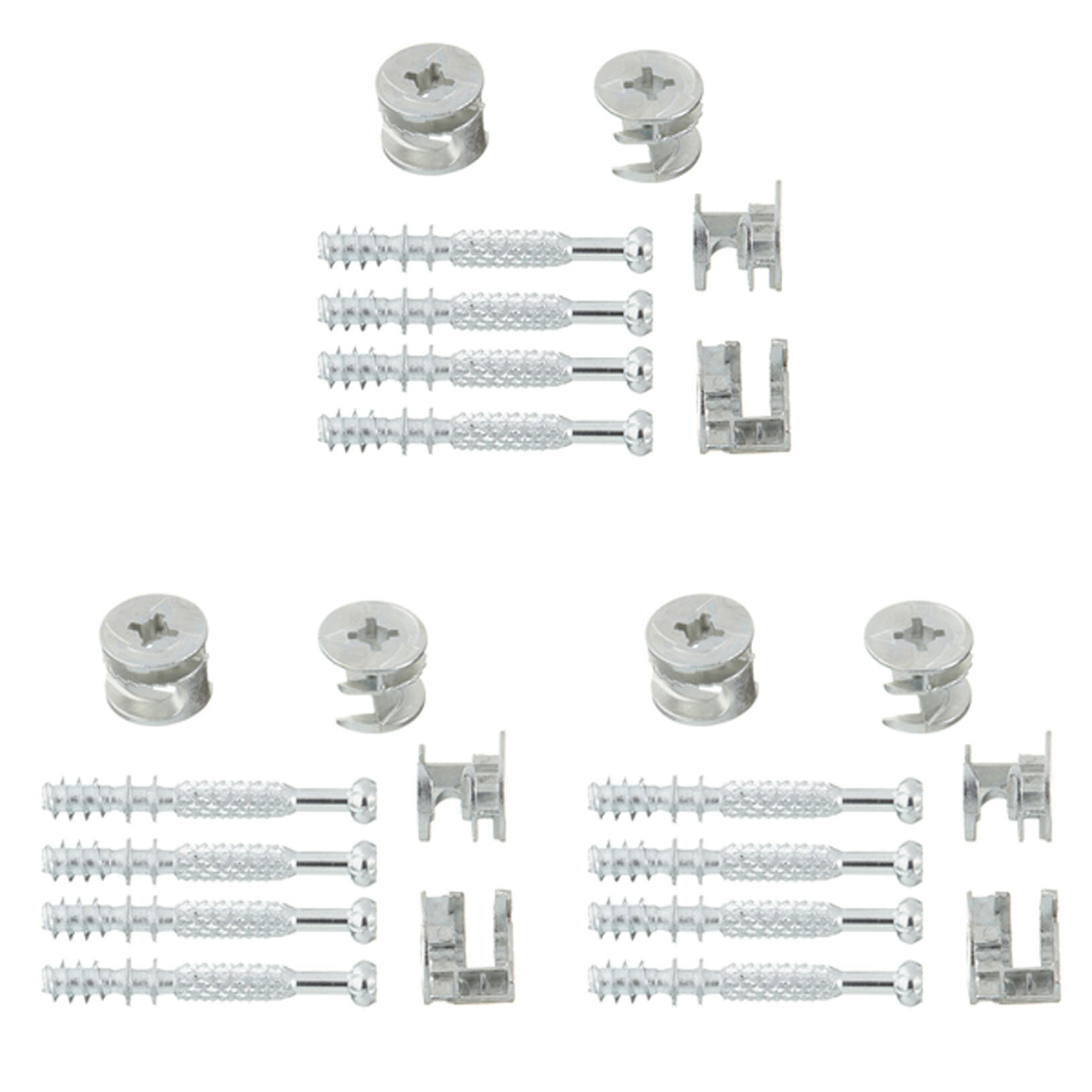 Набор для стяжки фасада для ДСП 16 мм (12 комплектов)