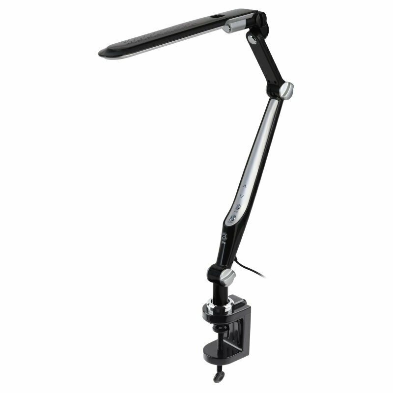 Светильник настольный ЭРА NLED-496-12W-BK светодиодный на струбцине черный, 1630299