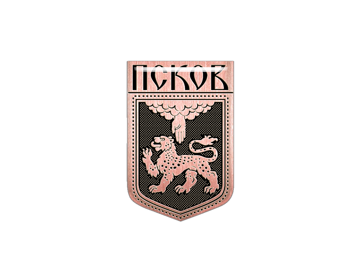 Магнит «Герб Пскова» № 2