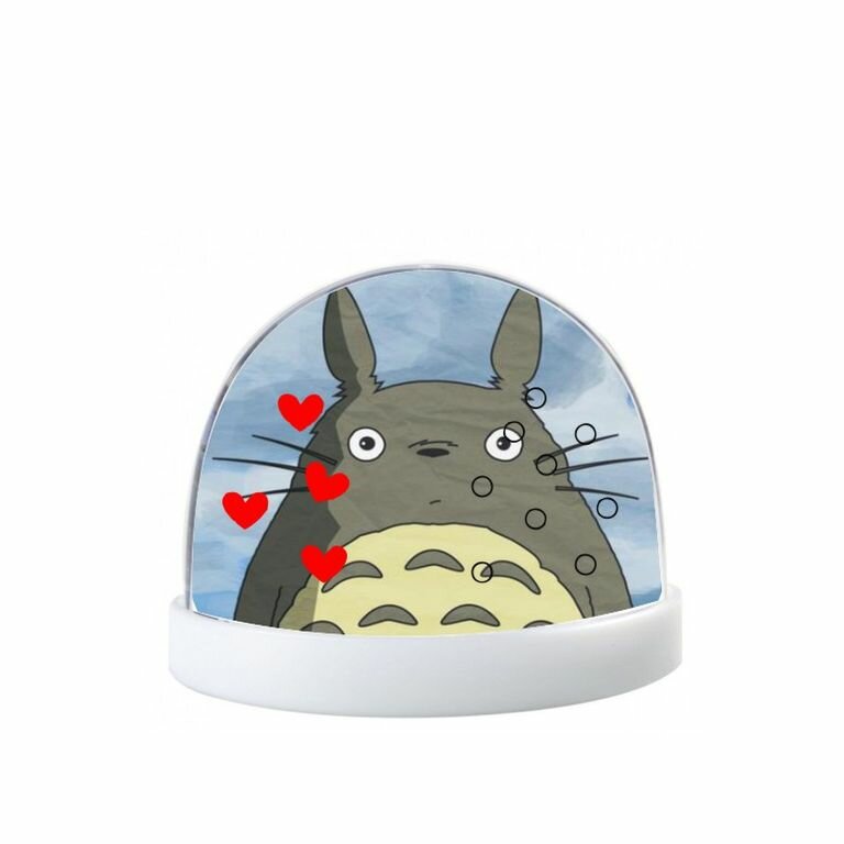 Водяной шар Мой сосед Тоторо, Totoro №6, Блестки-сердечки
