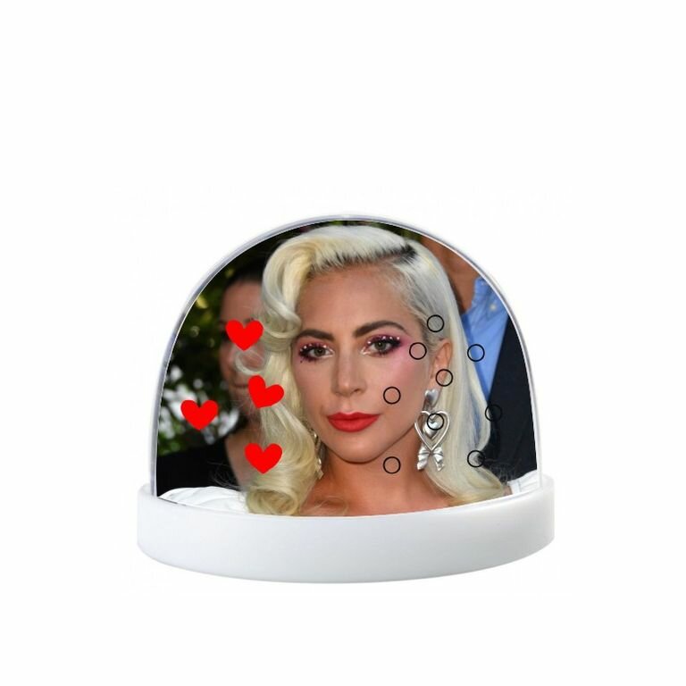 Водяной шар Леди Гага, Lady Gaga №6, Искусственный снег