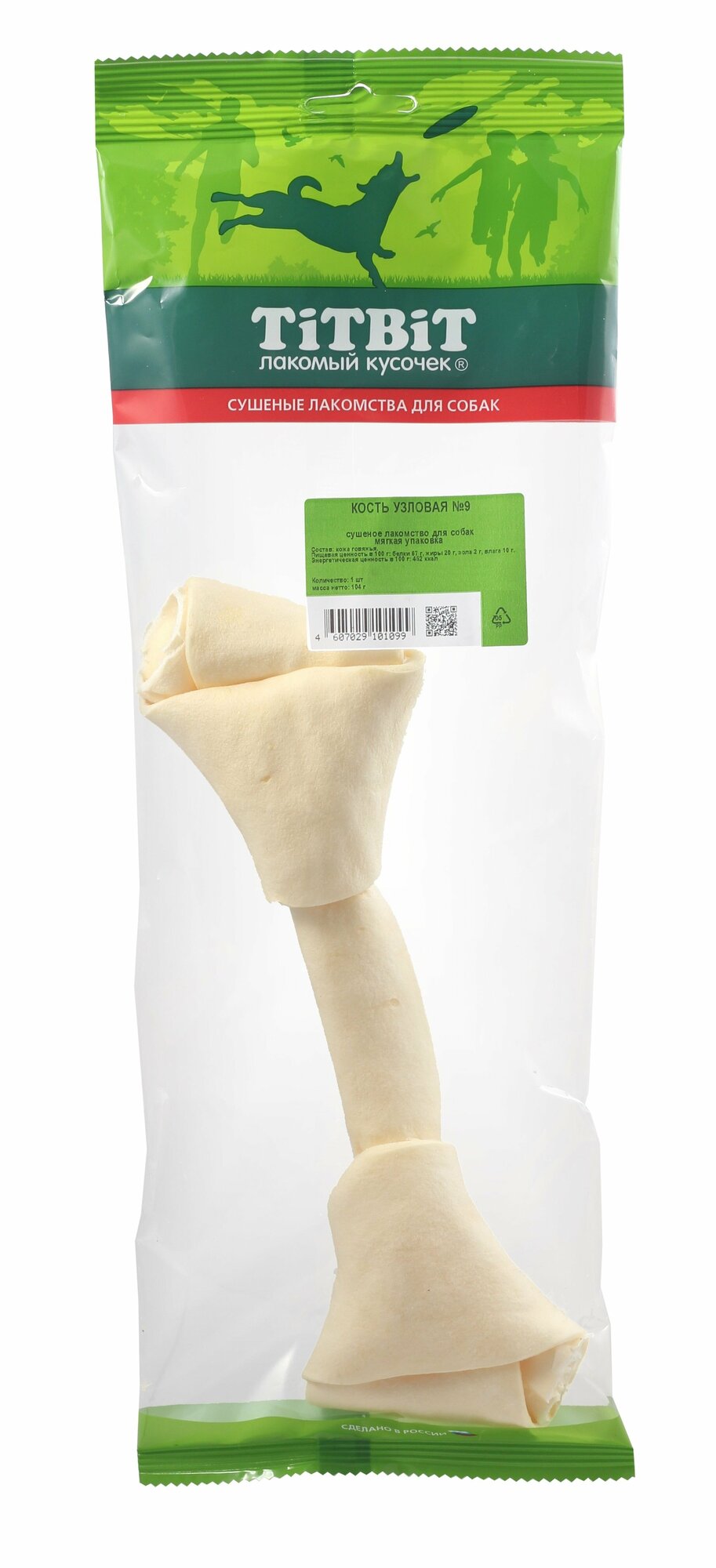 Лакомство TiTBiT №9 Жевательная кость узловая для собак (1 шт)