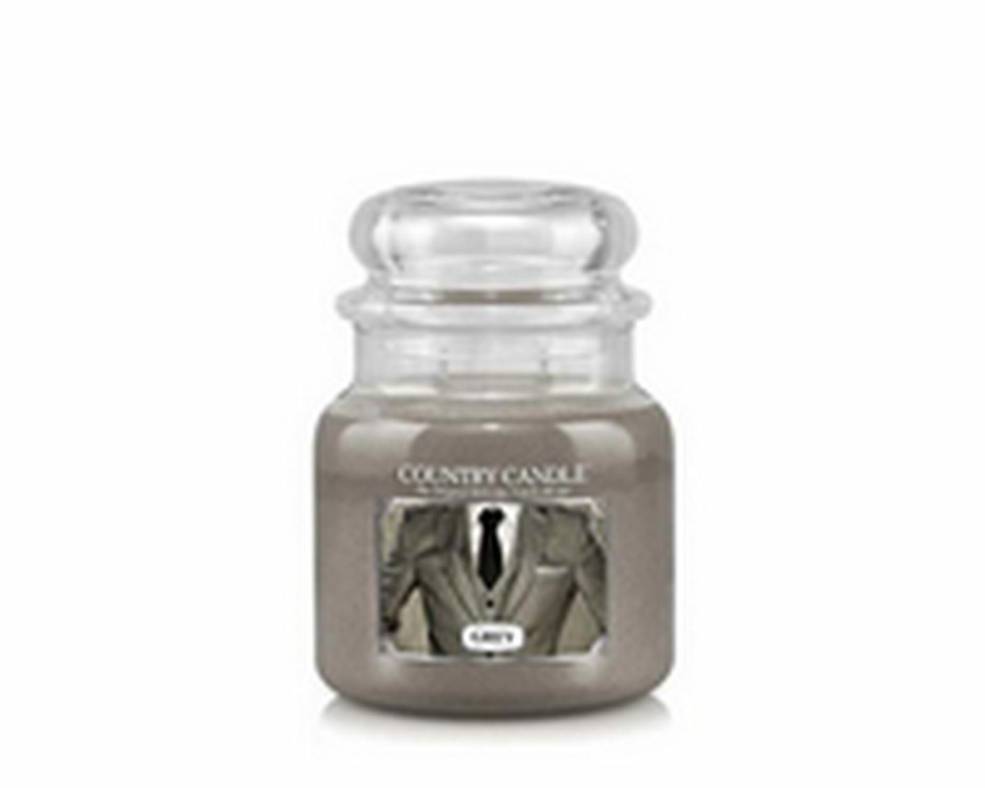 Country Candle/ Свеча средняя Элегантный мужчина / Grey 453гр. 65-90 часов