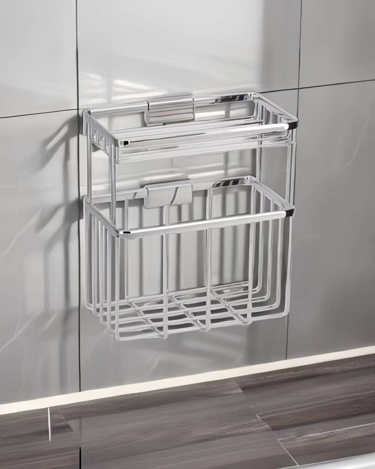 Полка для ванной комнаты двухъярусная Sanartec