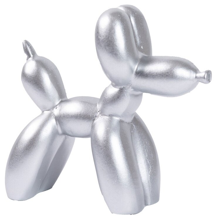 Грузик для шара Собачка серебряная, 180 грамм