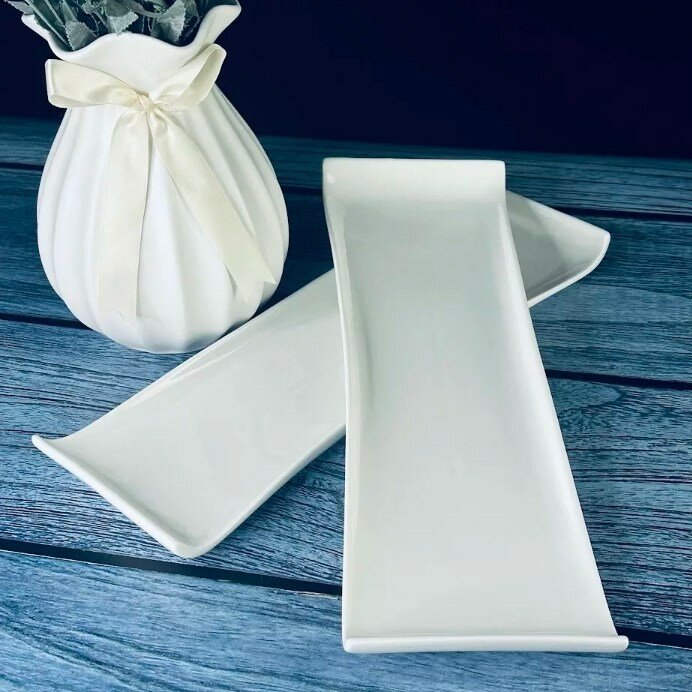 Набор из 2 прямоугольных блюд 35,5см BIANCO Фарфор 118-029 118-118-029