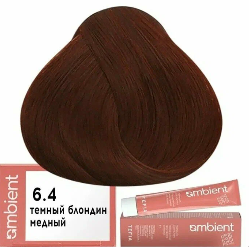 Крем-краска для волос AMBIENT 6.4, Tefia