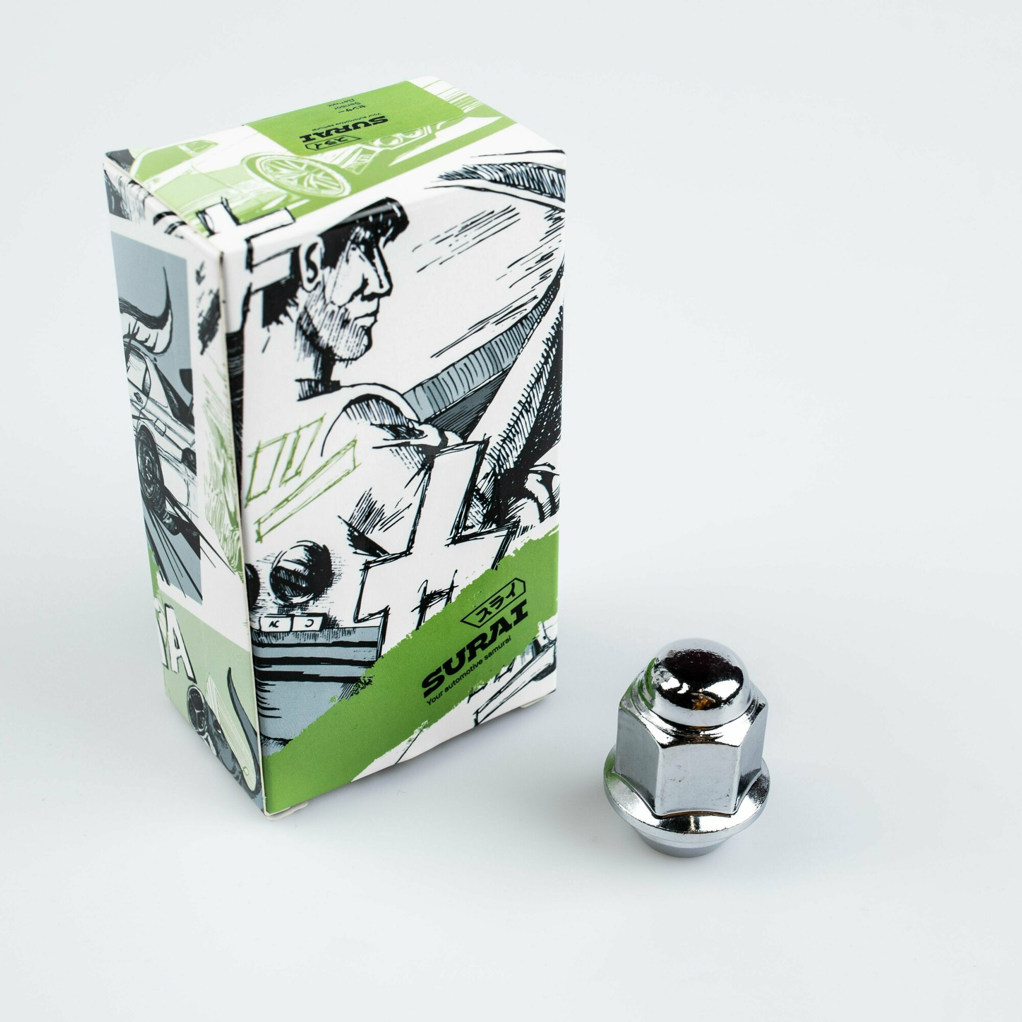 Гайка колесная SURAI SRS 00018 алюминиевый диск для Hyundai ix20, ix35, ix55, Kia Carens, Ceed, Cerato / 5шт