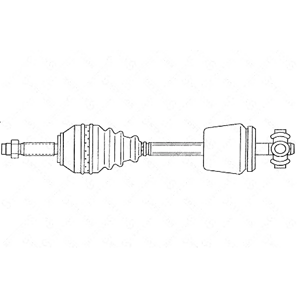 STELLOX 158 1766-SX (1581766_SX / 391016826R / 391018299R) привод левый 681mm, 24161\ dacia logan 1.4-1.6i 04