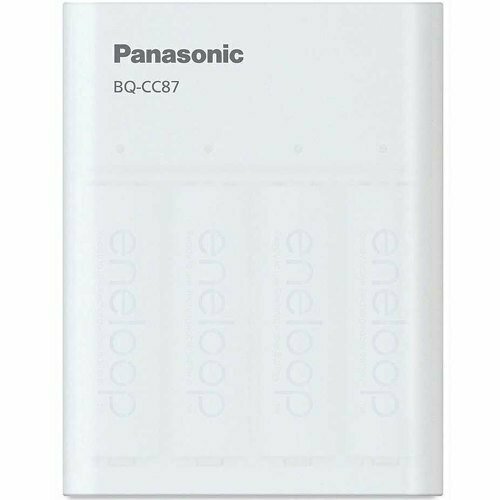 Зарядное устройство для аккумуляторов АА/ААА Eneloop K-KJ87MCD40USB BQ-CC87 USB Smart Power Bank 4 слота + 4AA 2000мА/ч