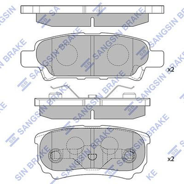HI-Q SP2111 sp2111sns колодки дисковые задние 106х15,5х35,5\ Mitsubishi (Мицубиси) Outlander (Аутлендер) 2.0mpi