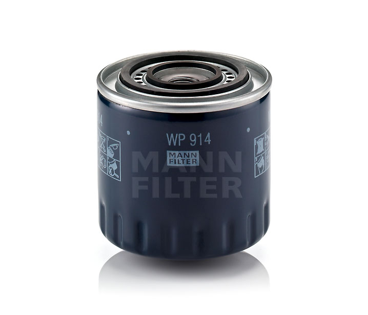 MANN-FILTER WP 914 (0451104521 / 0451203236 / 04512032360B0) фильтр масляный Renault (Рено) Espace (Эспейс) 96-00, Laguna (Лагуна)