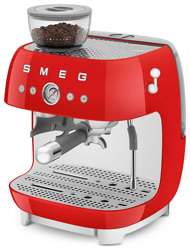 Кофеварка эспрессо Smeg EGF03RDEU, цвет красный