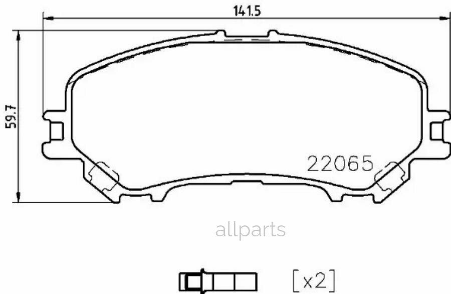 BREMBO P56099 Колодки тормозные