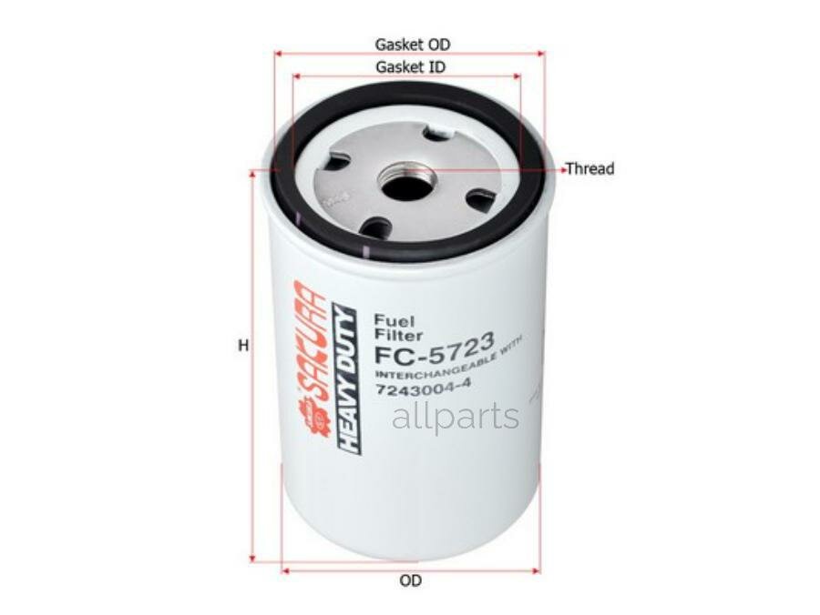 SAKURA FC5723 Sakura фильтр топливный FC5723