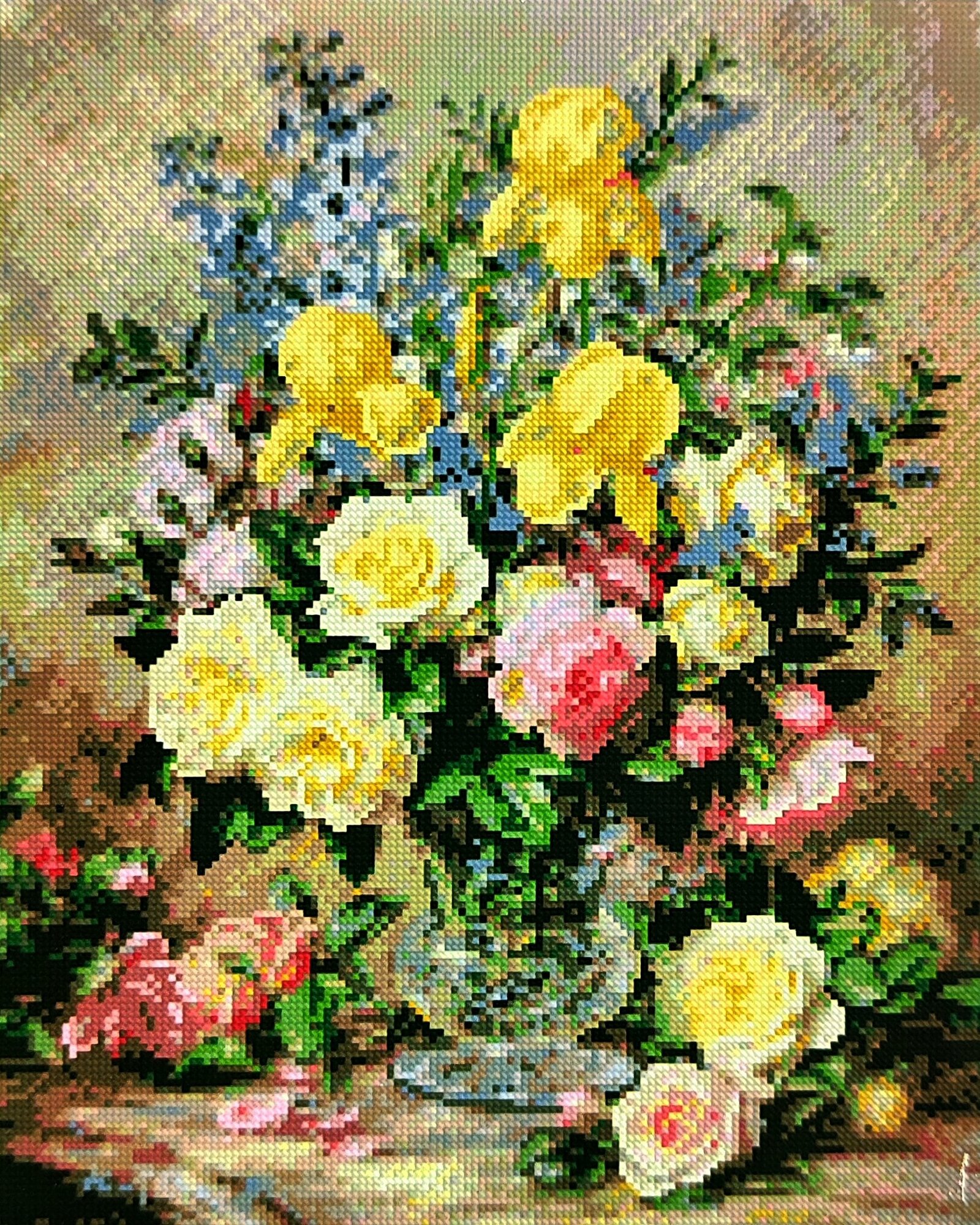 Алмазные мозаика круглые стразы 40/50 цветы, розы, маки, ирисы, пионы, полевые, натюрморт, бабочка, пирожное