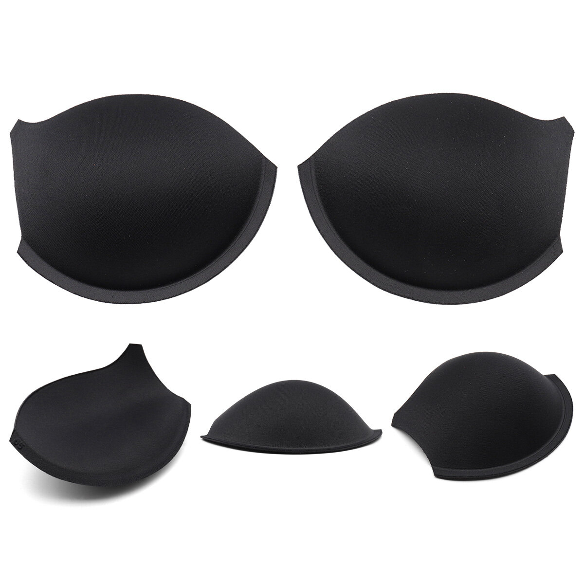 Чашечки для бюстгальтера с уступом под бретель, с эффектом push-up, AC-50, размер 65 (170 черный), 1 пара