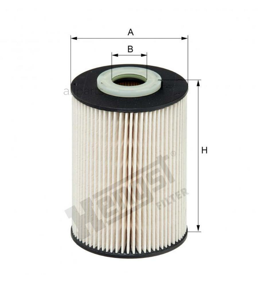 HENGST FILTER E100KP01D182 Фильтр топл. VOLVO XC60 D5 2008-2009