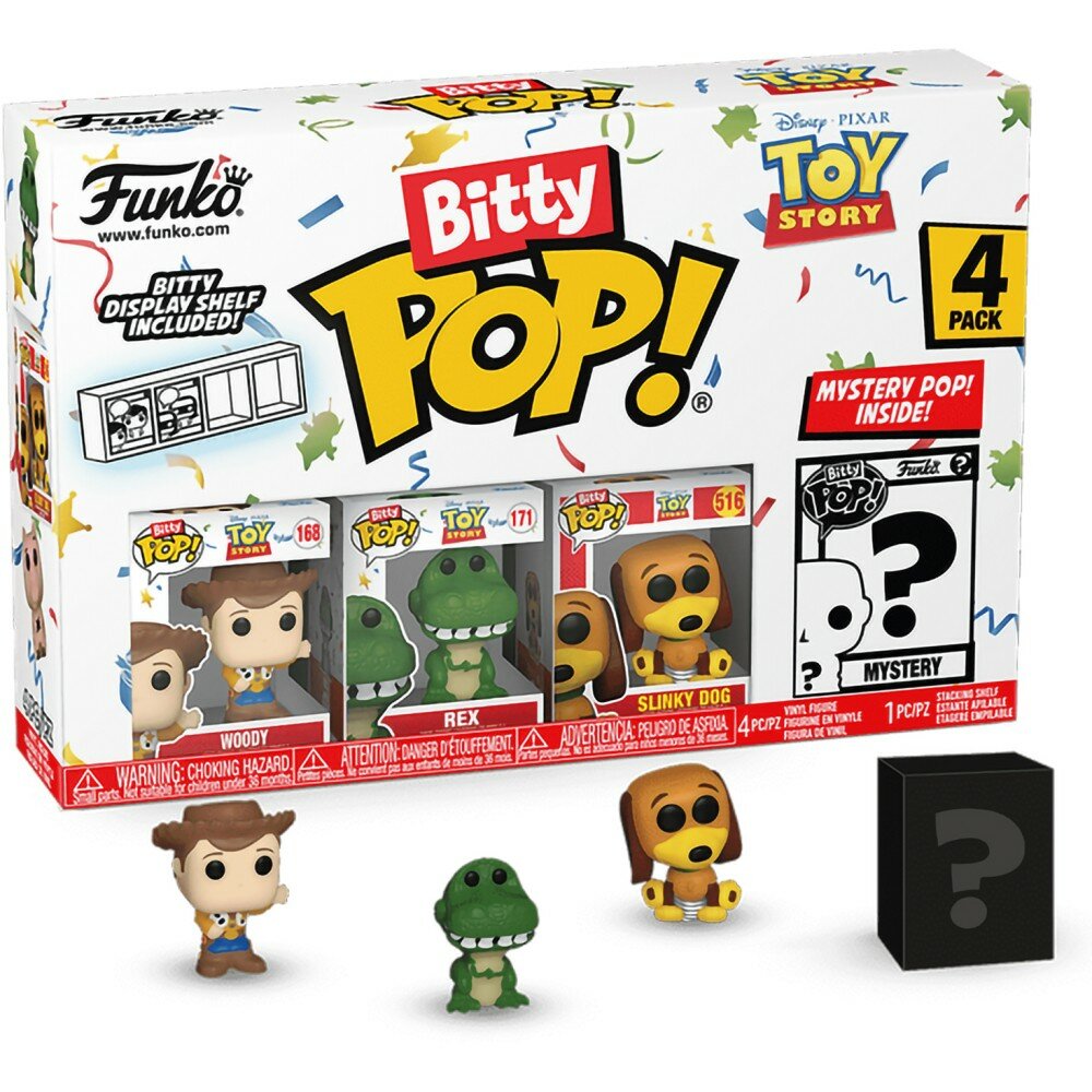 Набор фигурок Funko Bitty POP! Toy Story Woody & Rex & Slinky Dog & Mystery 73042