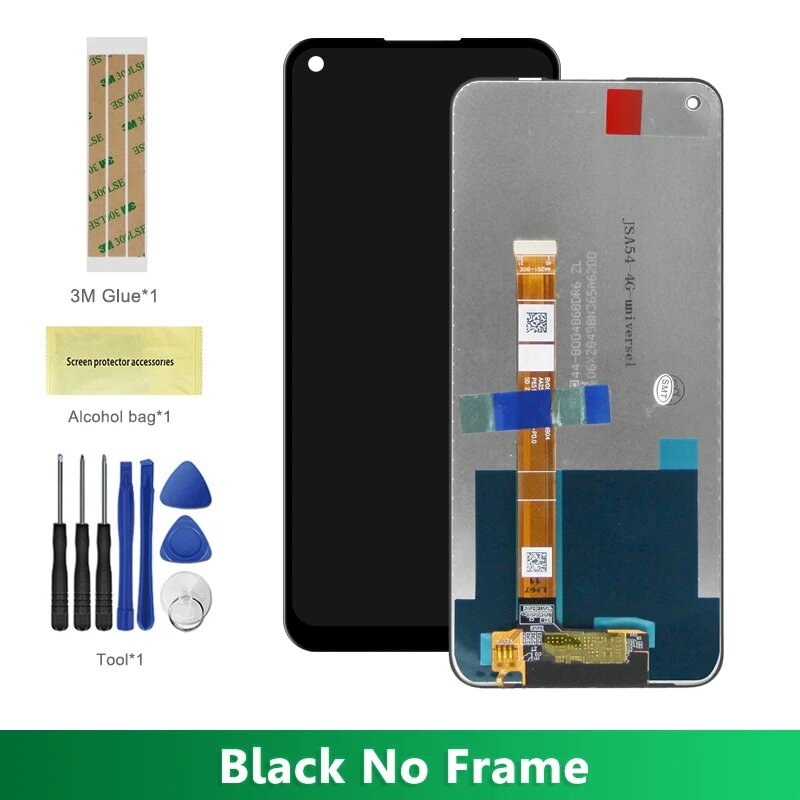 6,51-дюймовый экран для Oppo A54 4G CPH2239, ЖК-дисплей, сенсорный дигитайзер с рамкой для Oppo A54 5G CPH2195, замена экрана OPG02 4G No Frame