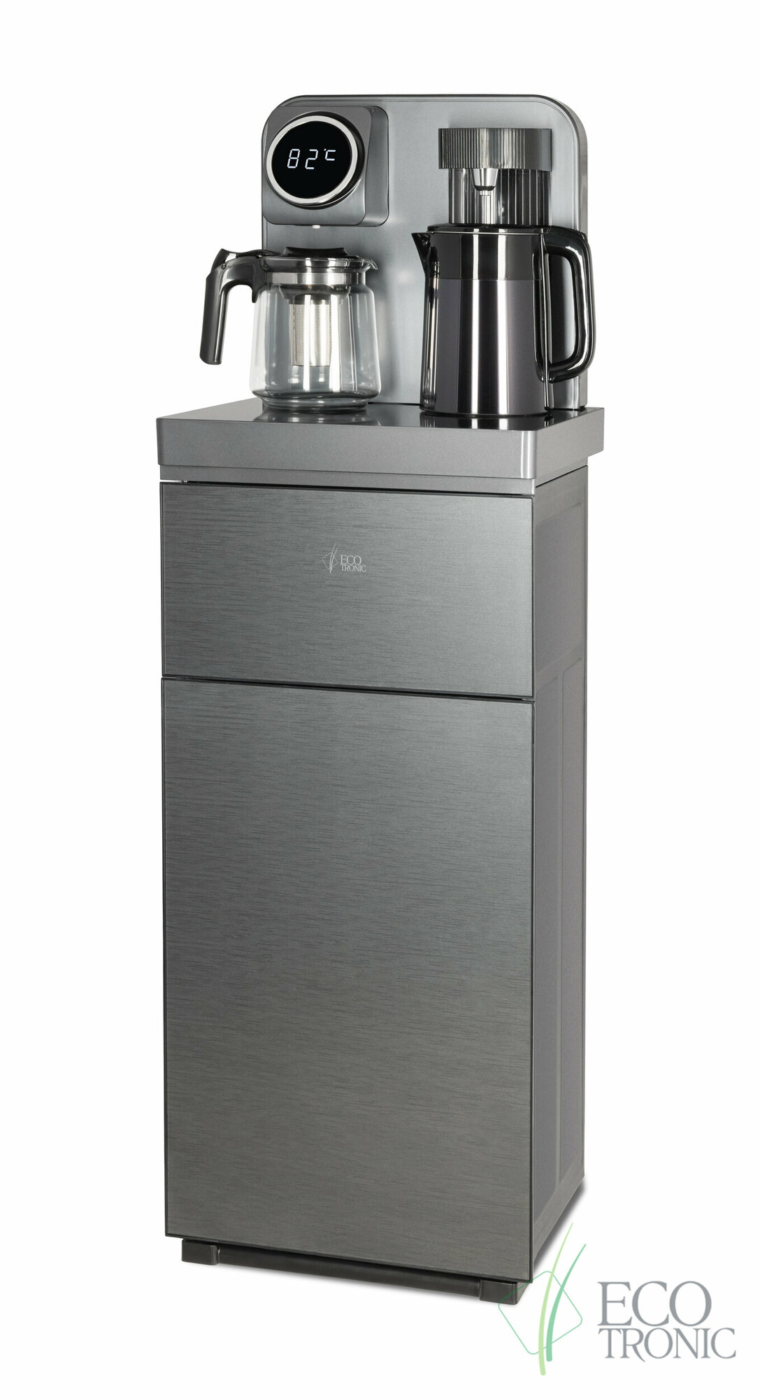 Кулер с нижней загрузкой бутыли Ecotronic TB20-LNR grey с нагревом и водой комнатной температуры