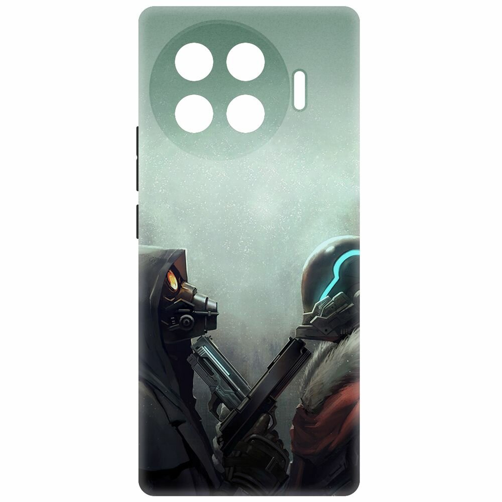 Чехол-накладка Krutoff Soft Case Cтандофф 2 (Standoff 2) - Противостояние для TECNO Spark 20 Pro+ черный